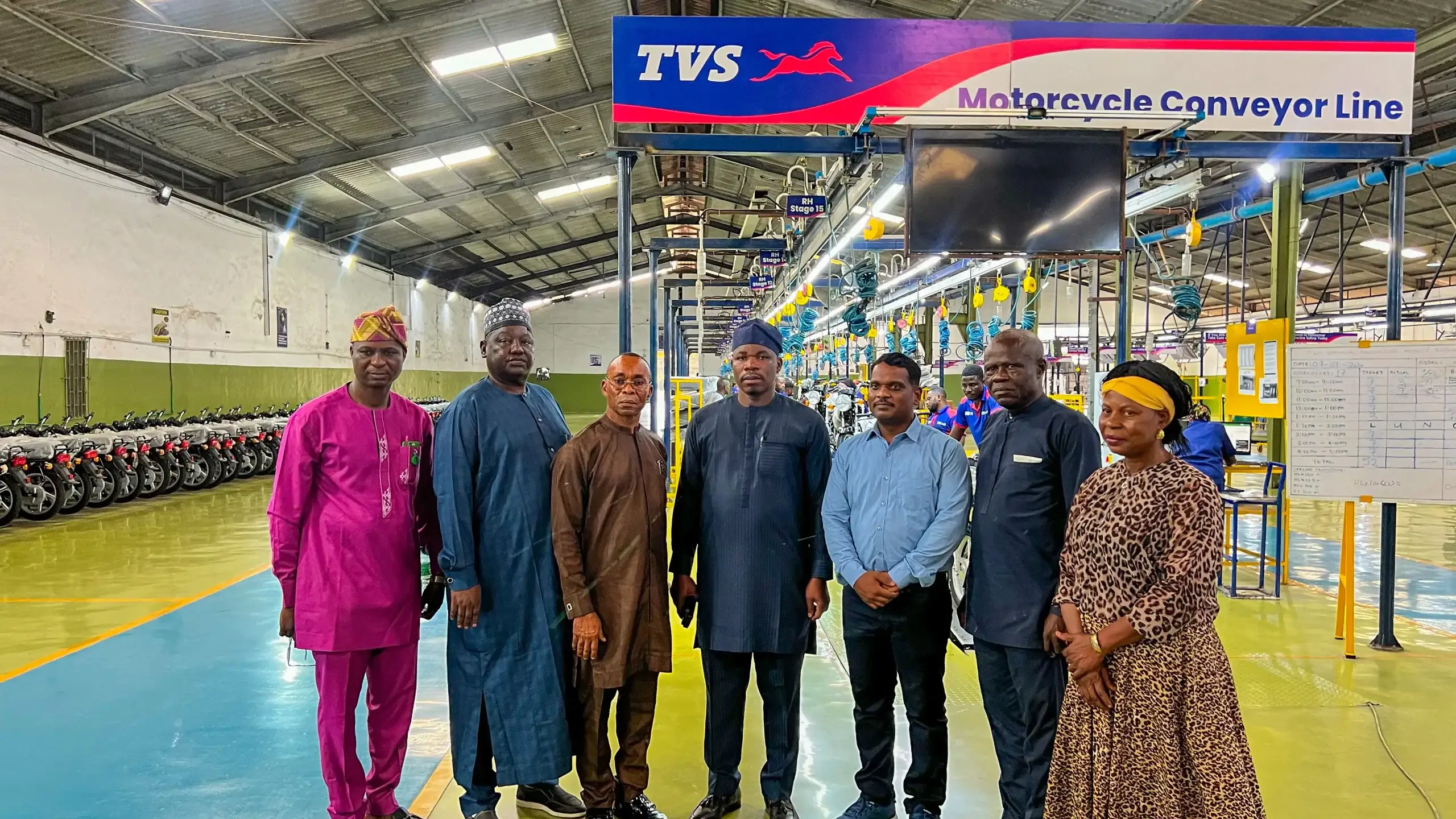 NADDC Visits TVS Nigeria Assembly Plant: Advancing Automotive ...